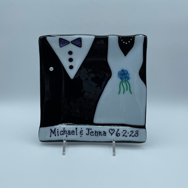 Square Glass Plate - Etsy