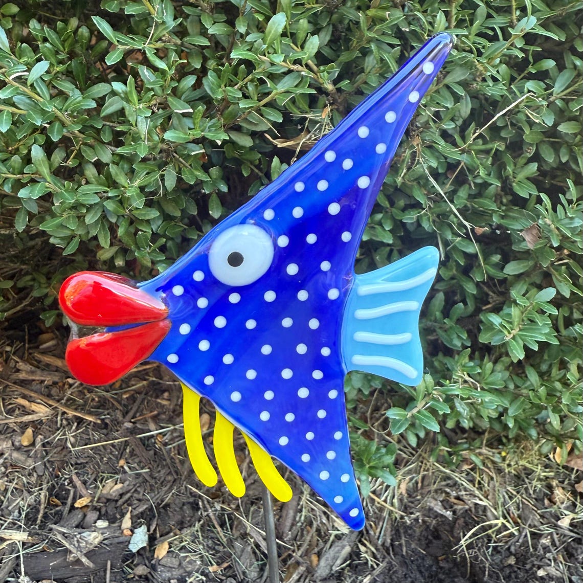 Festive Fused Glass Fish Plant Stakes - Choose ONE - Etsy