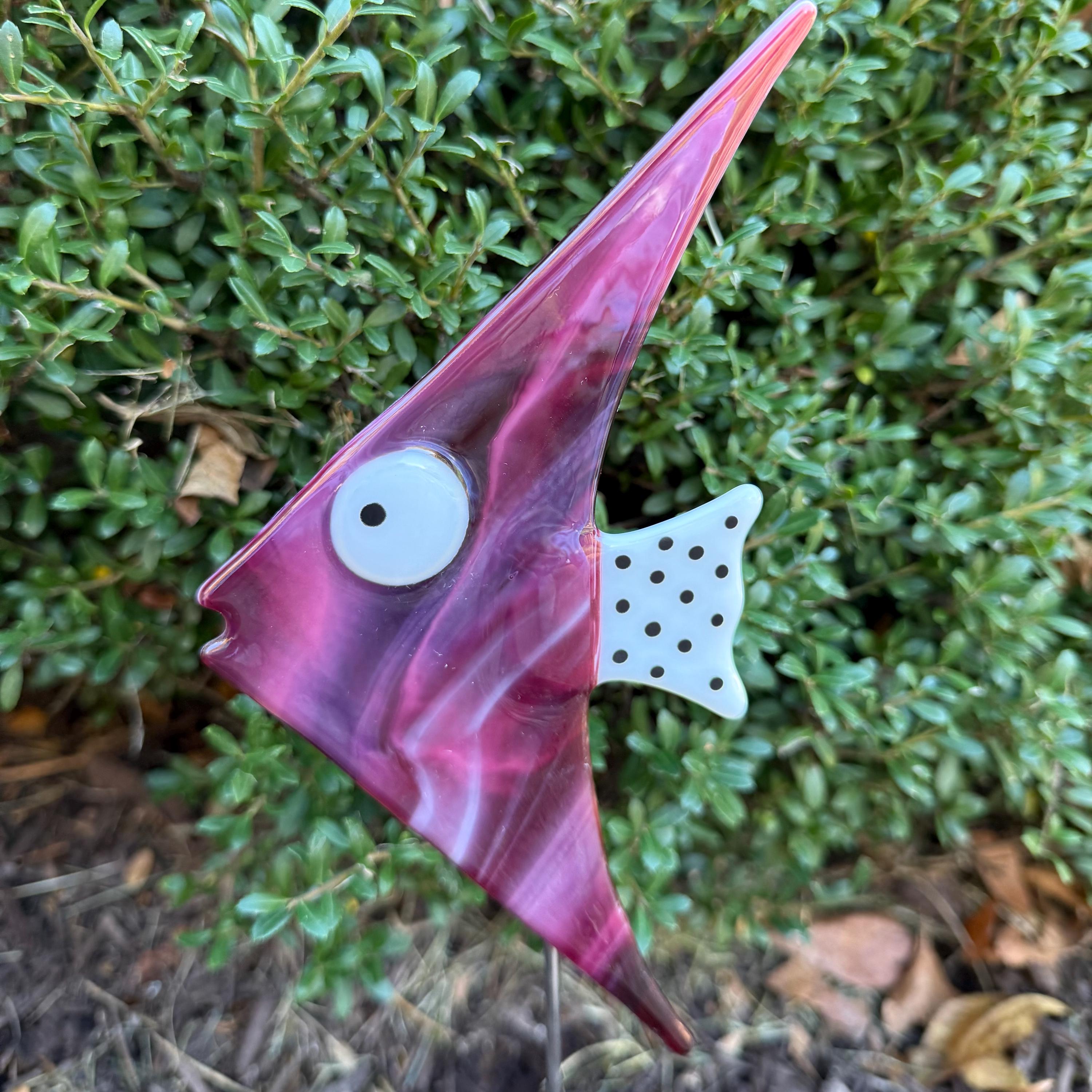 Festive Fused Glass Fish Plant Stakes - Choose ONE - Etsy
