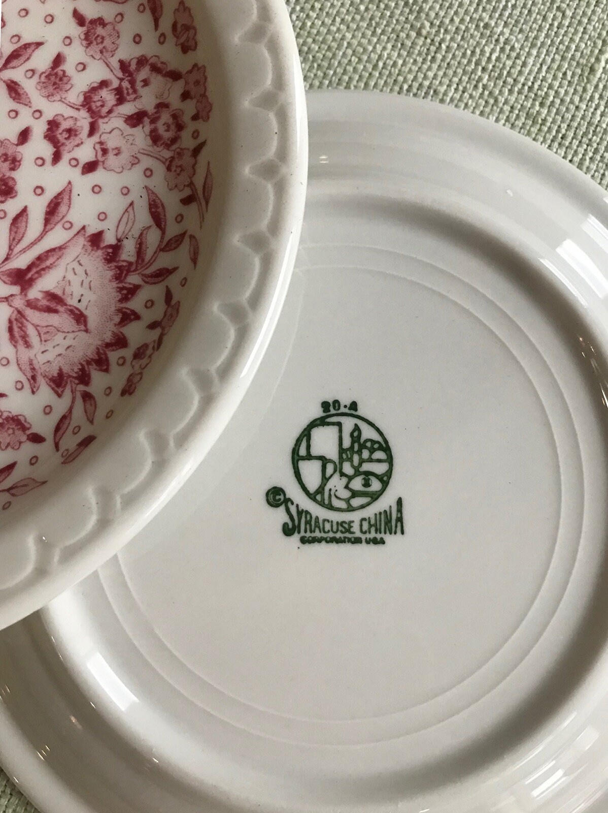 Syracuse China Roxbury (mayflower Red) Pattern – 5.5 Inch Bread ...