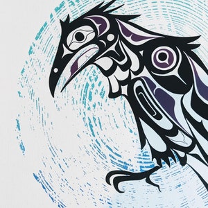Raven Formline Art - Northwest Coast Style - Handmade Screen Print ...
