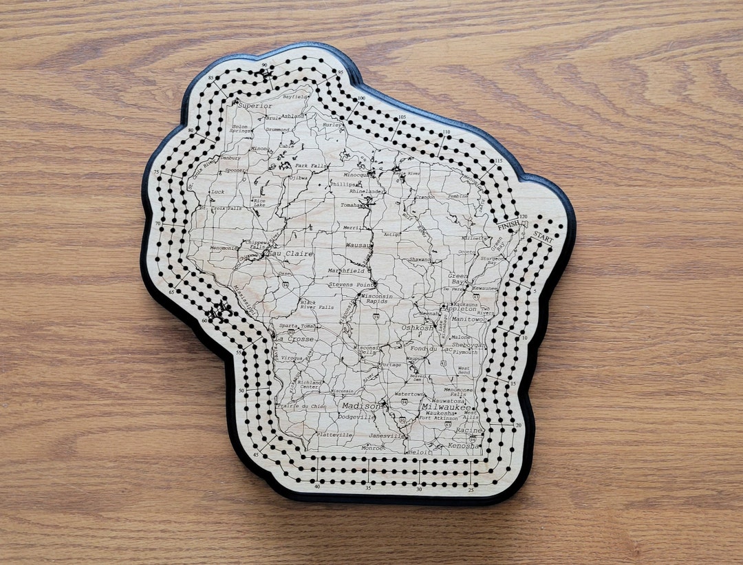 Wisconsin Cribbage Board - Etsy