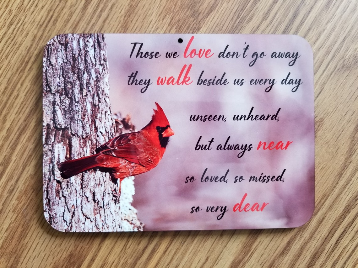 Cardinal, Those We Love Cardinal Plaque - Etsy