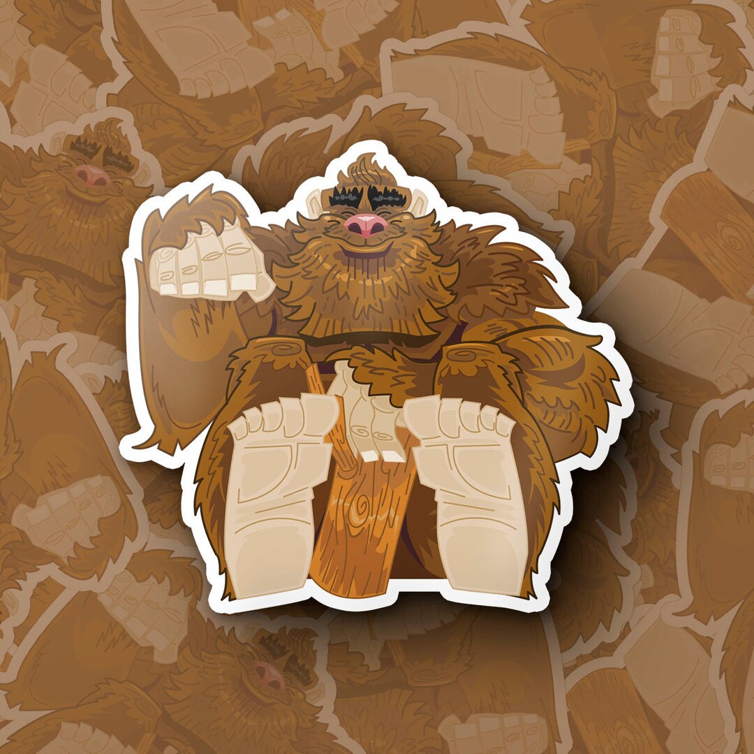 Lucky Bigfoot Sticker, Sasquatch Sticker, Lucky Cat Sticker - Etsy