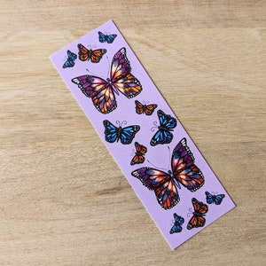 Butterfly and Pollinators Bookmarks Set of 3 printed Watercolor ...