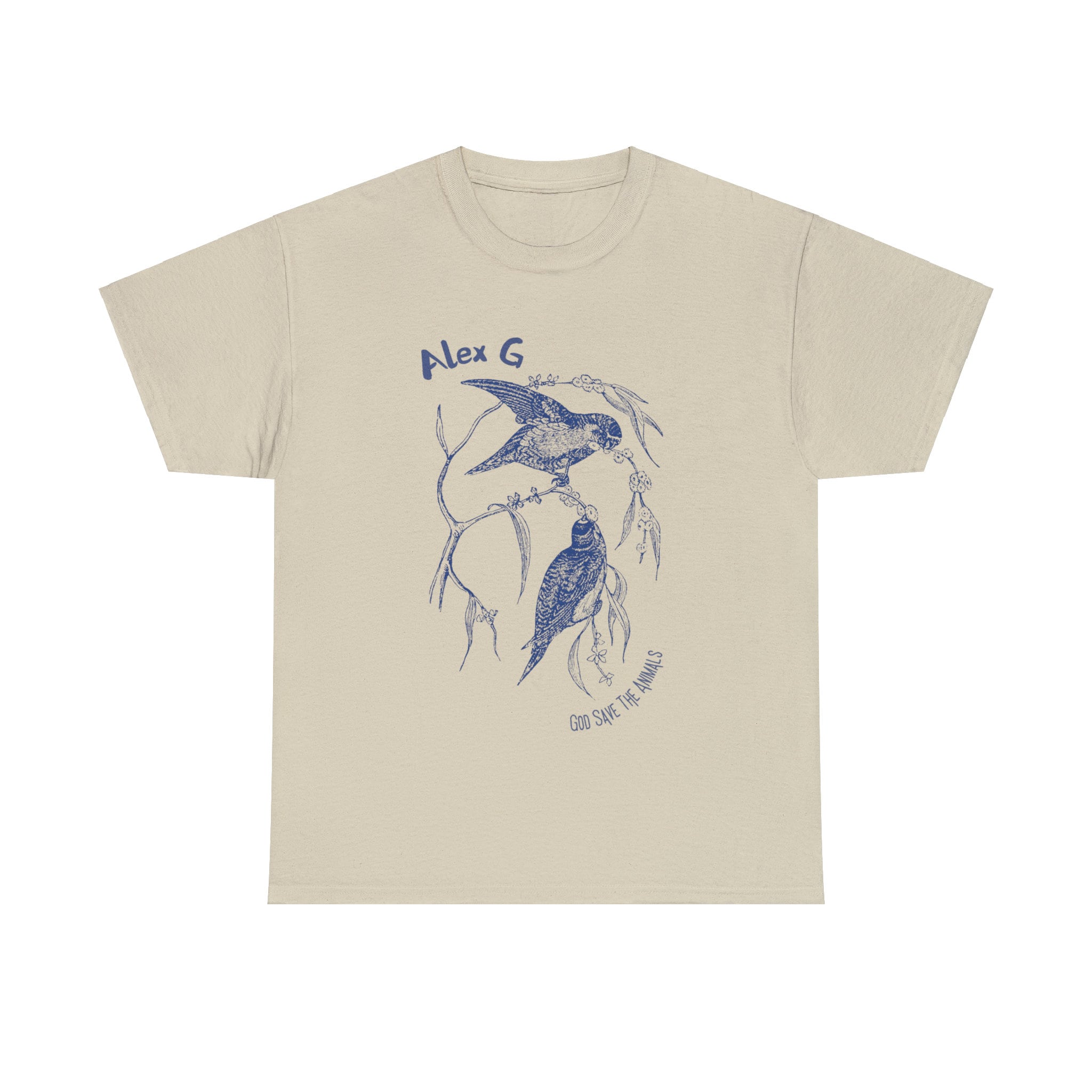 Alex G T-shirt God Save the Animals Birds Blue Birds Alex G Merch ...