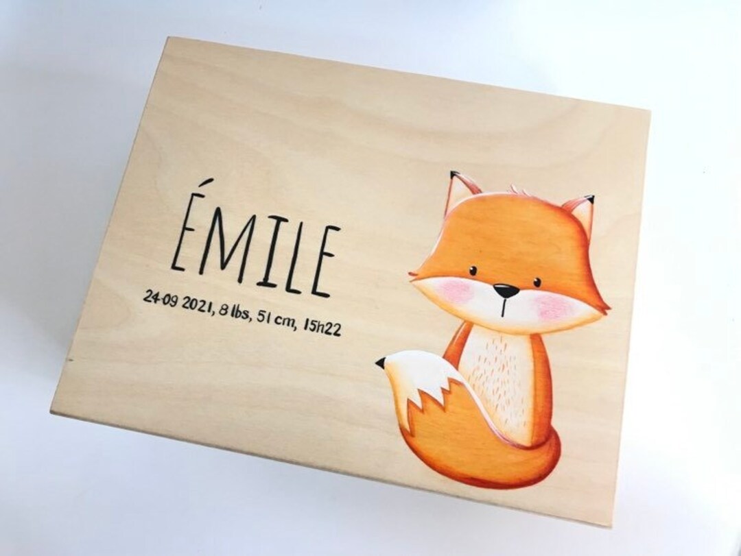 Fox Memory Box, Keepsake Box, Baby, Child Memory Box, Fox - Etsy