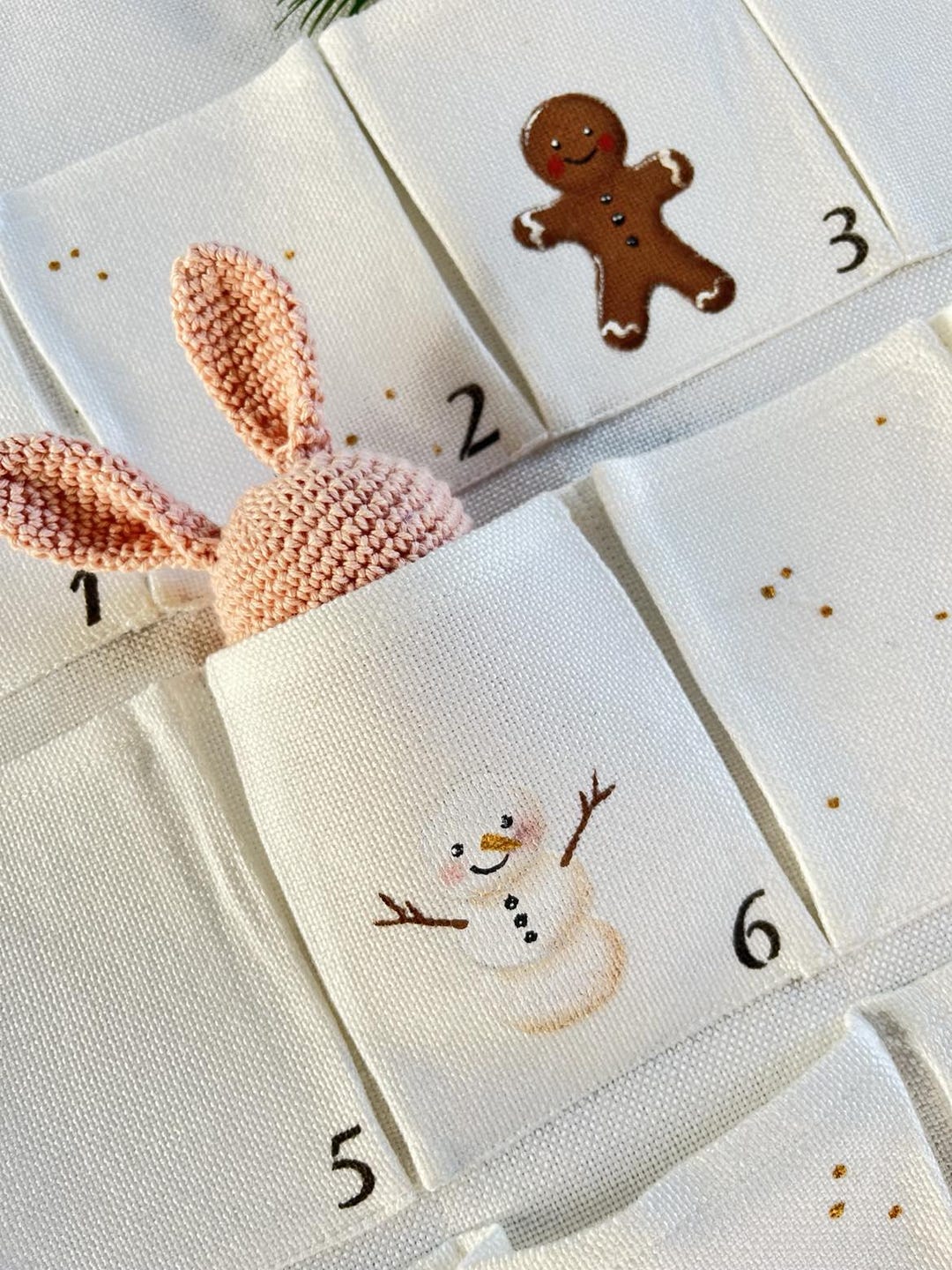 Customizable Fabric Advent Calendar, Christmas Calendar, Christmas ...