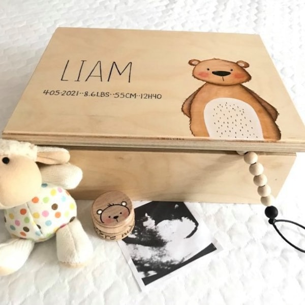 Baby Keepsake Box - Etsy UK