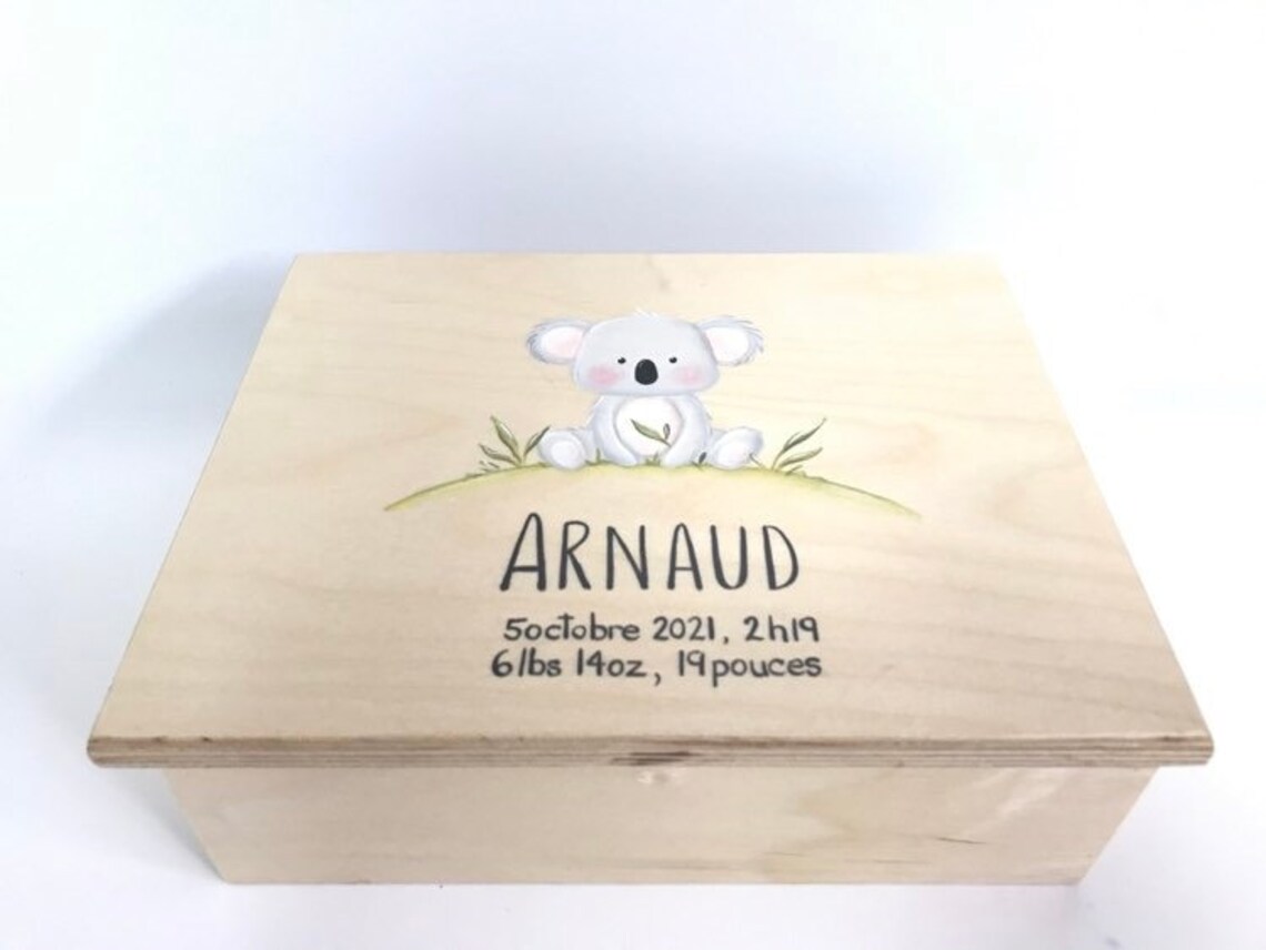 Koala Memory Box, Keepsake Box, Baby, Child Memory Box - Etsy