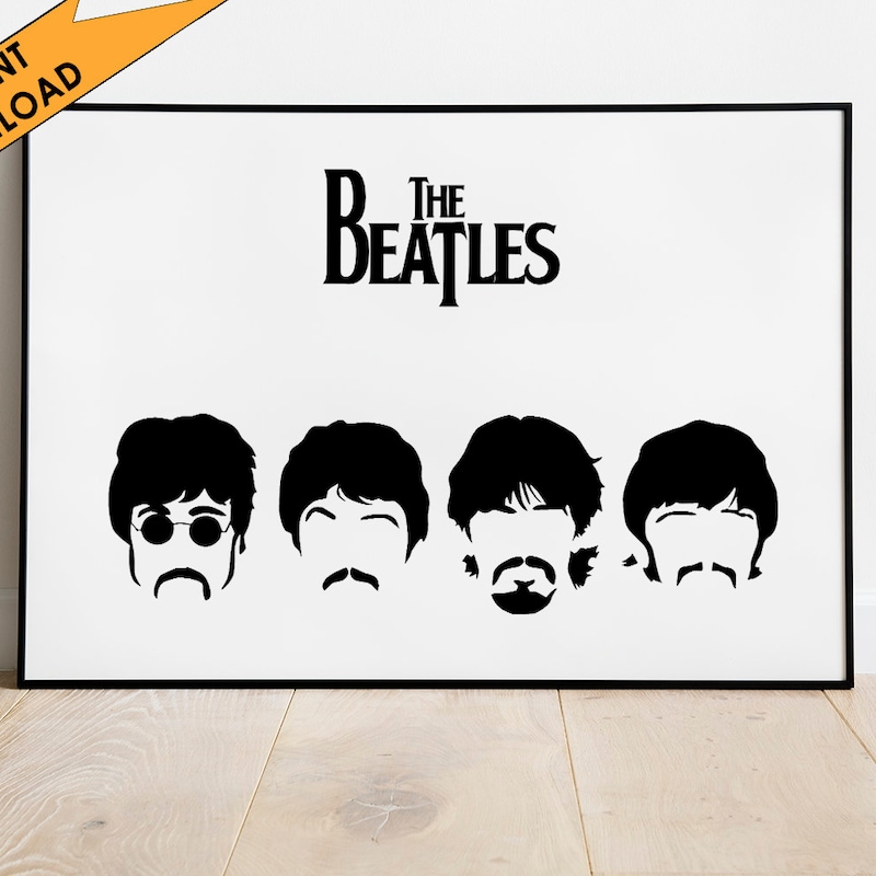 Beatles Silhouette - Etsy