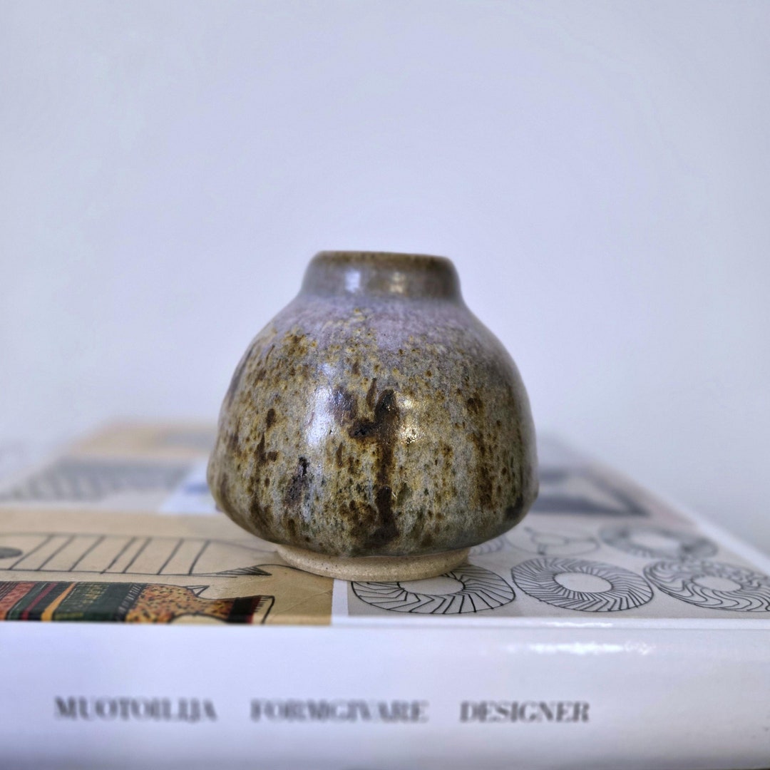 Vintage Signed Canadian Studio Pottery Mini Vase by Pannier Montreal ...