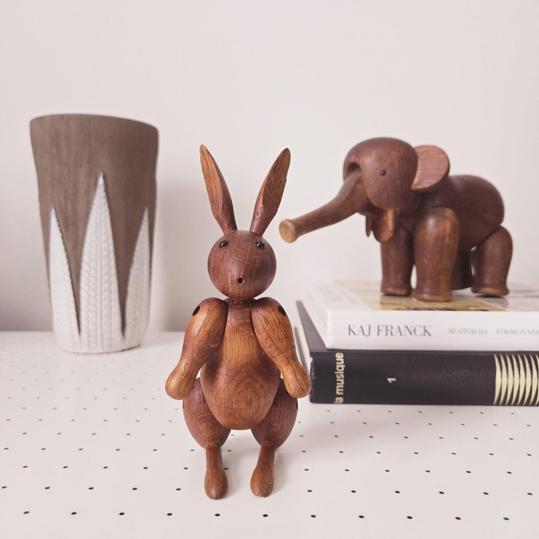 1950s Kay Bojesen Denmark Wooden Rabbit - Etsy