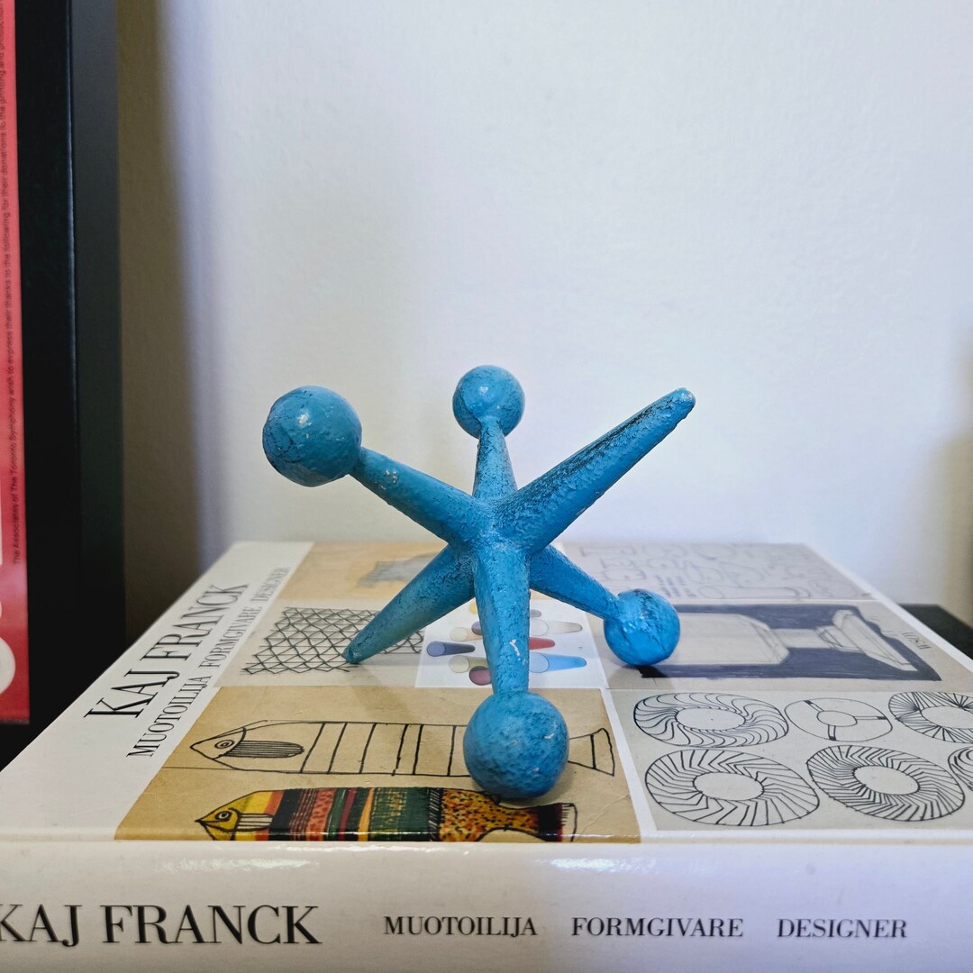 Vintage Atomic Metal Jack // Mid Century Modern Paperweight - Etsy