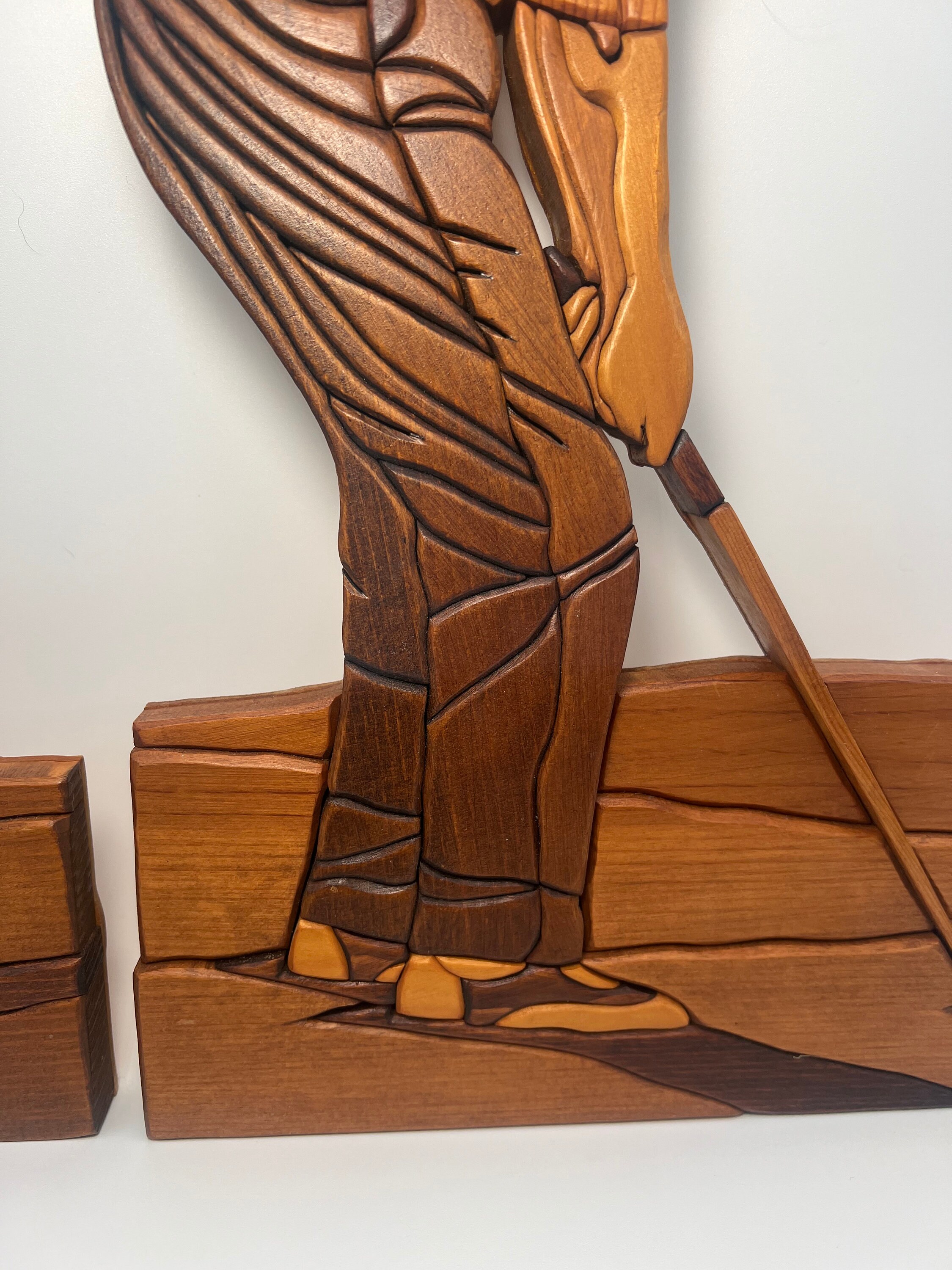 Wooden Golfers Wall Hangings Golf Gift Mid-century Modern Retro ...