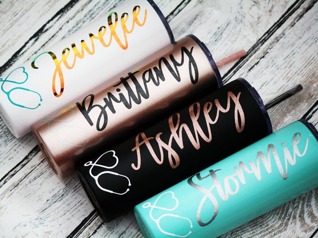 Personalized Cup for Nurses 20oz Powder Coated Tumbler - Etsy
