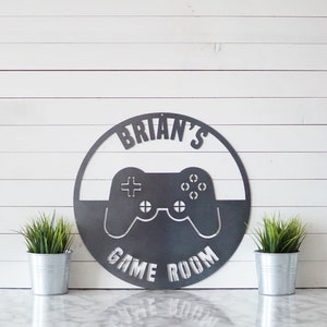 Custom Game Room Sign | Video Game Room Sign | Gamer Sign | Video Game ...