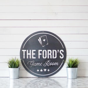 Custom Game Room Sign | Card Room Sign | Poker Room Sign | Gift for ...