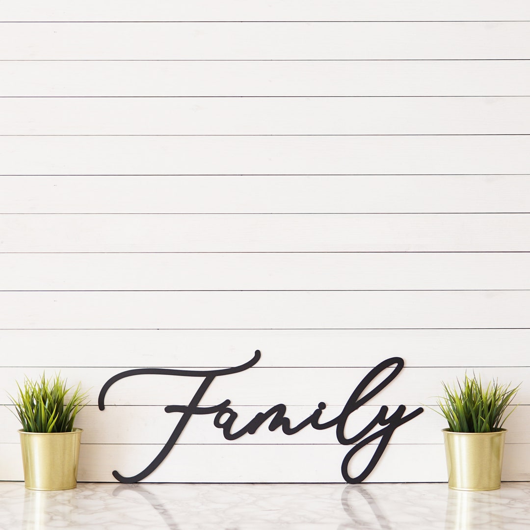 Family Sign Home Decor Rustic Wall Art Farmhouse Decor Wall Decor Metal ...