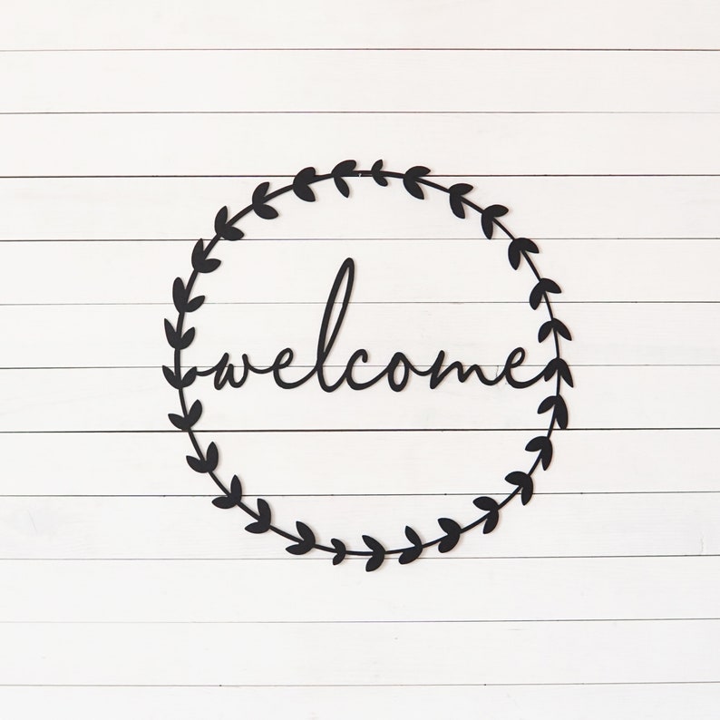 Welcome Sign Home Decor Rustic Wall Art Farmhouse Decor - Etsy