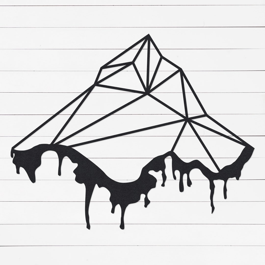 Geometric Iceberg Sign | Iceberg Decor | Iceberg Wall Art | Artic Decor ...