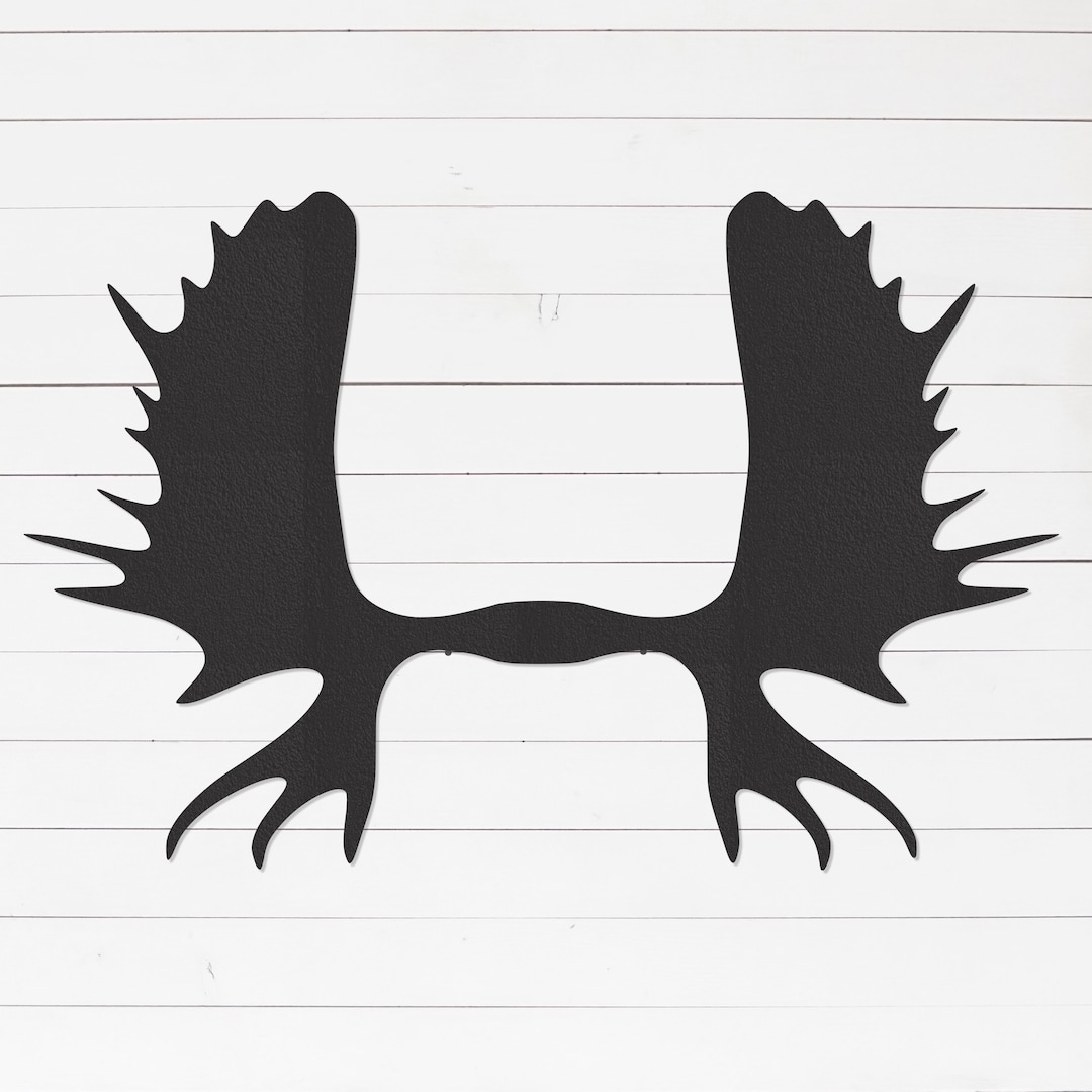 Moose Antler Sign | Cabin Sign | Cabin Decor | Outdoor Sign | Hunting ...
