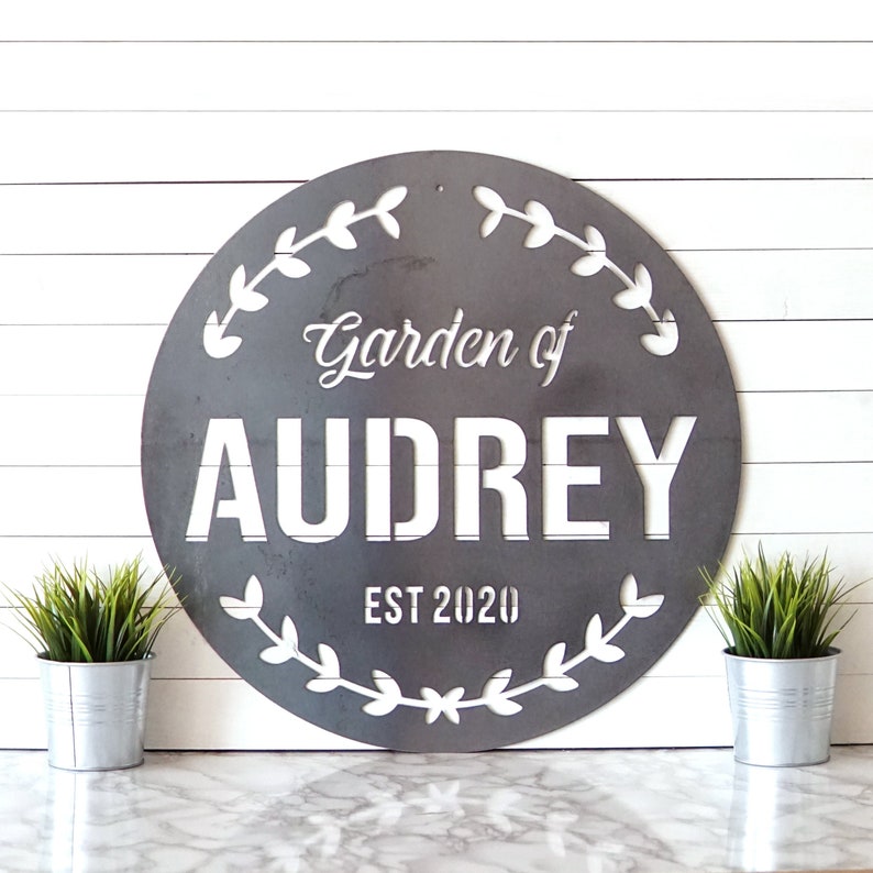 Personalized Garden Sign Custom Garden Sign Garden Plaque - Etsy