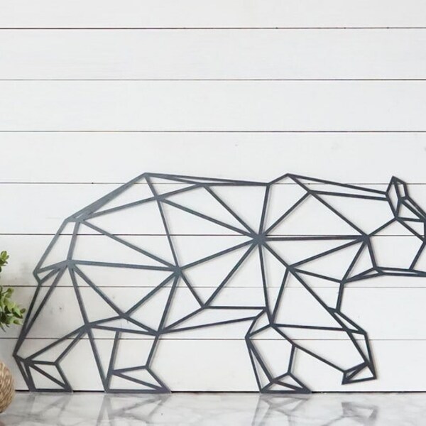 Geometric Metal Wall Art - Etsy