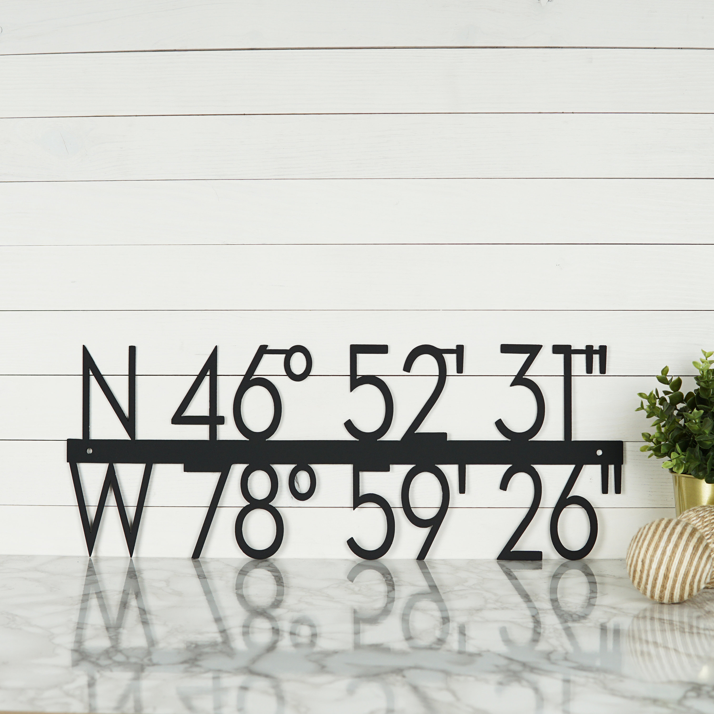 GPS Coordinates Sign | Latitude Longitude Signs | Wedding Gift ...