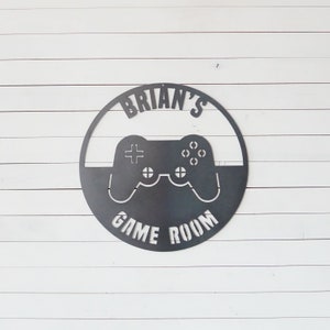 Custom Game Room Sign Video Game Room Sign Gamer Sign - Etsy