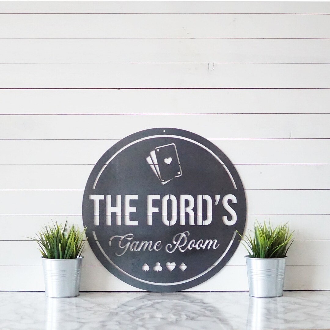 Custom Game Room Sign Card Room Sign Poker Room Sign - Etsy