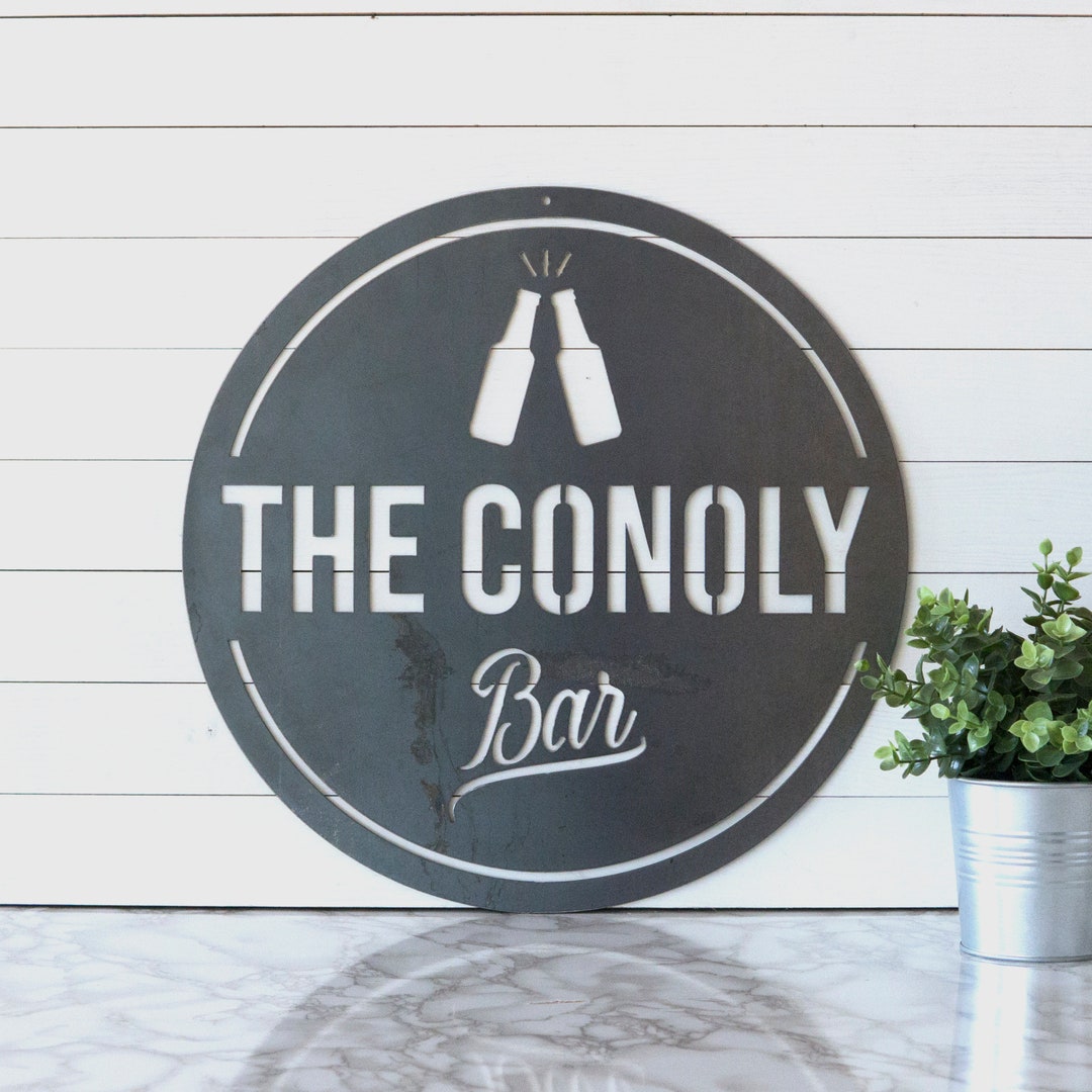 Custom Bar Sign Home Bar Sign Man Cave Sign Personalized - Etsy