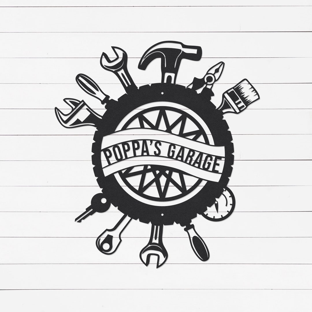 Custom Garage Sign | Gift for Car Lovers | Unique Fathers Day Gift ...
