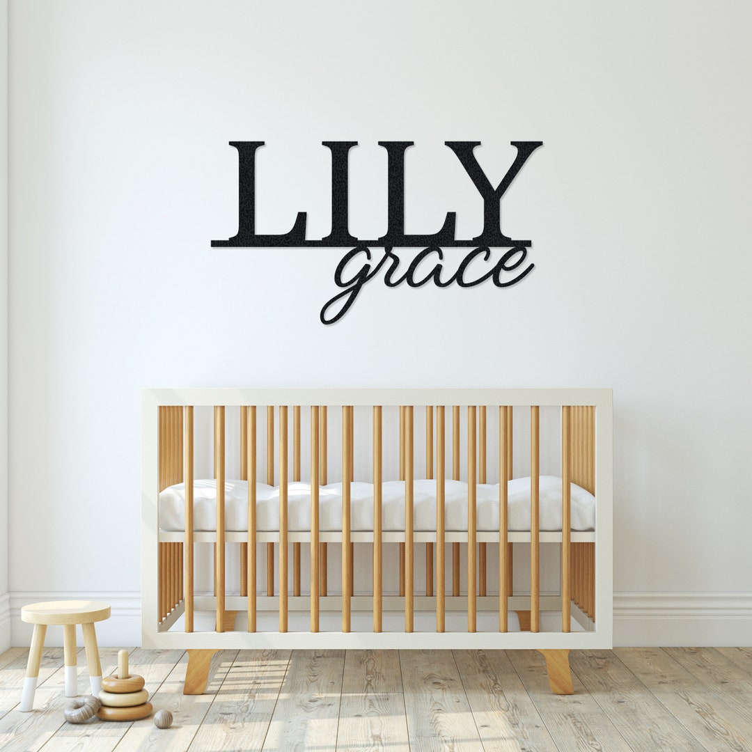 Custom Name Sign | Nursery Name Sign | Baby Name Sign | Metal Name Sign ...