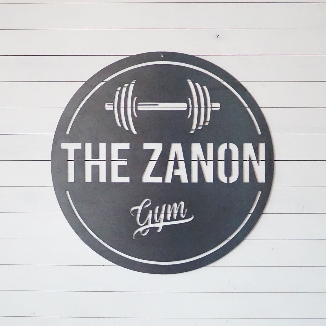 Custom Gym Sign Custom Home Gym Sign Personalized Gym Signs Gifts for ...