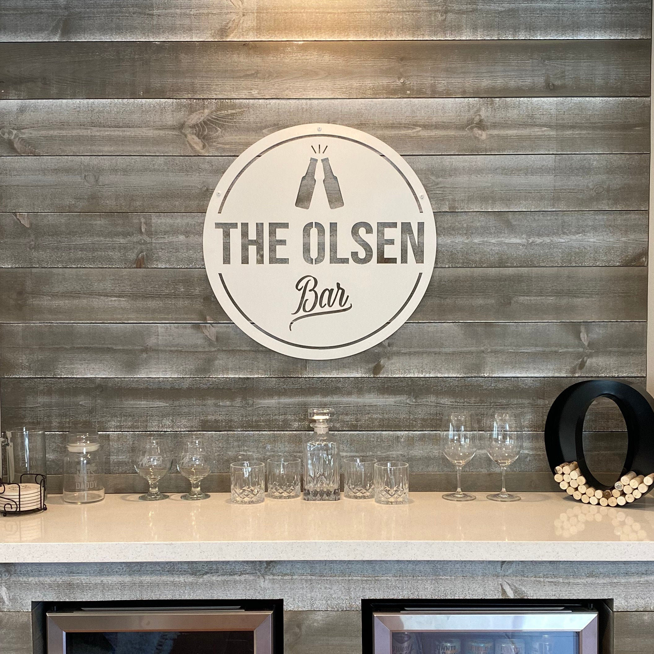 Custom Bar Sign Home Bar Sign Man Cave Sign Personalized | Etsy