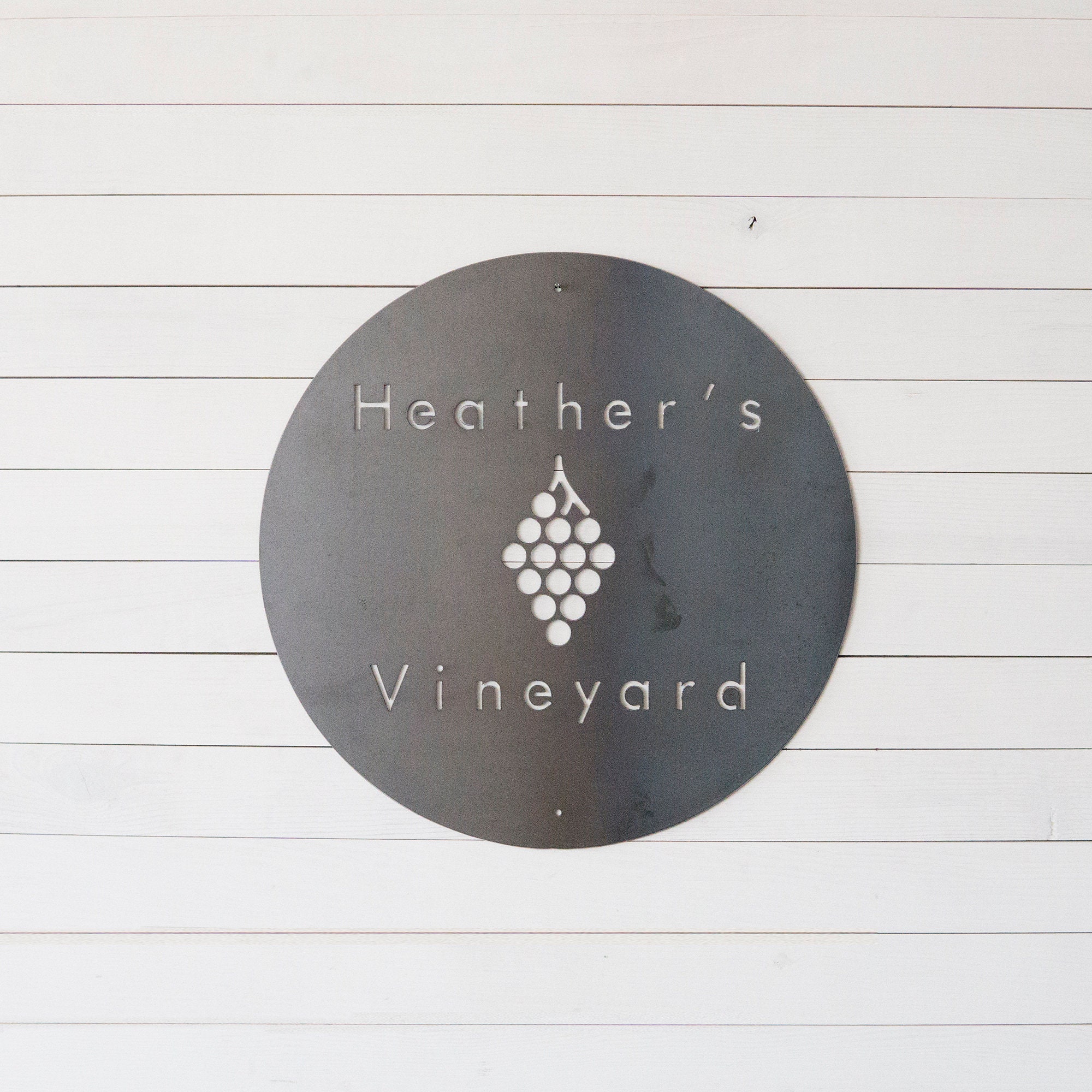 Custom Vineyard Sign | Wine Sign | Bar Sign | Metal Sign | Custom Bar ...