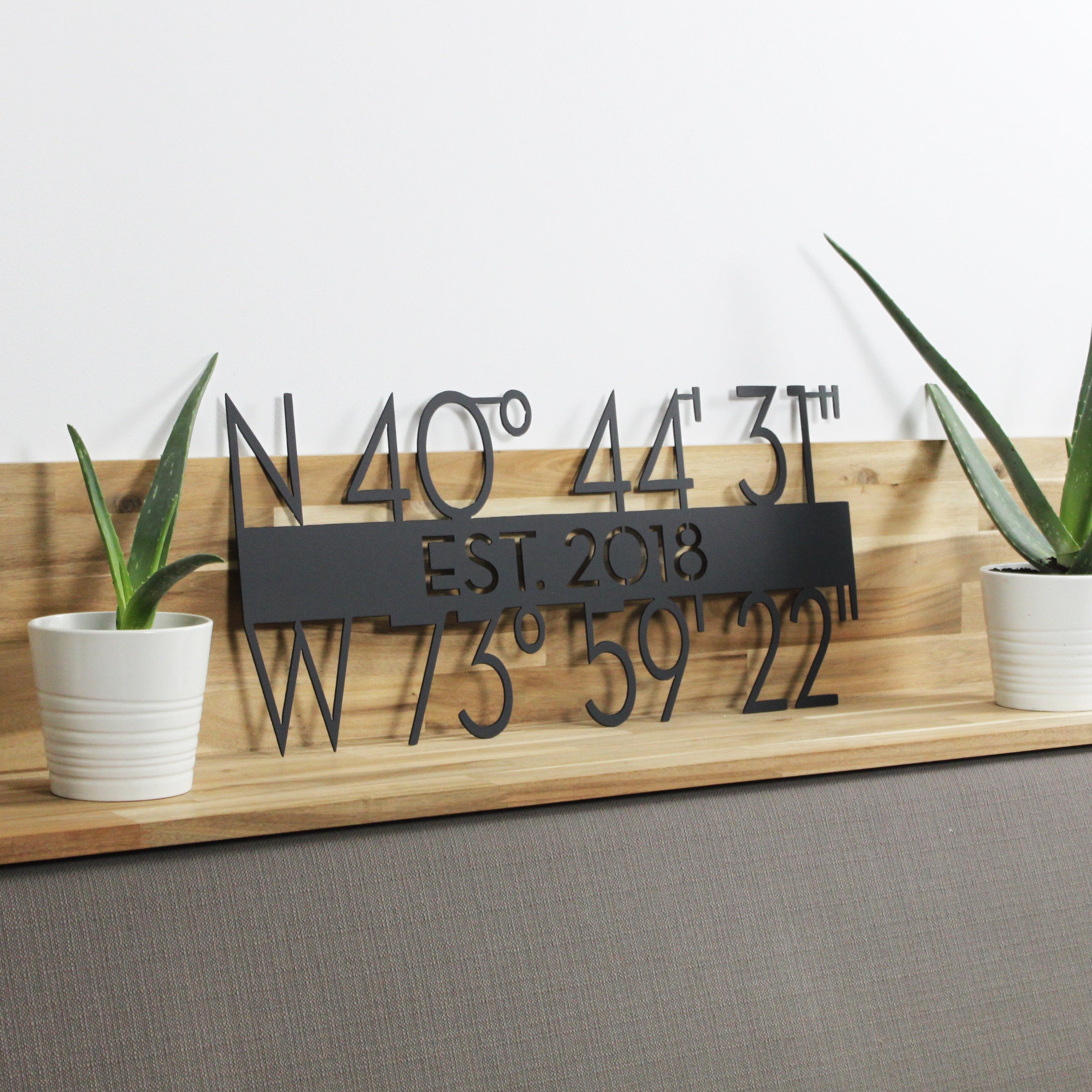 GPS Coordinates Sign | Latitude Longitude Signs | Wedding Gift ...