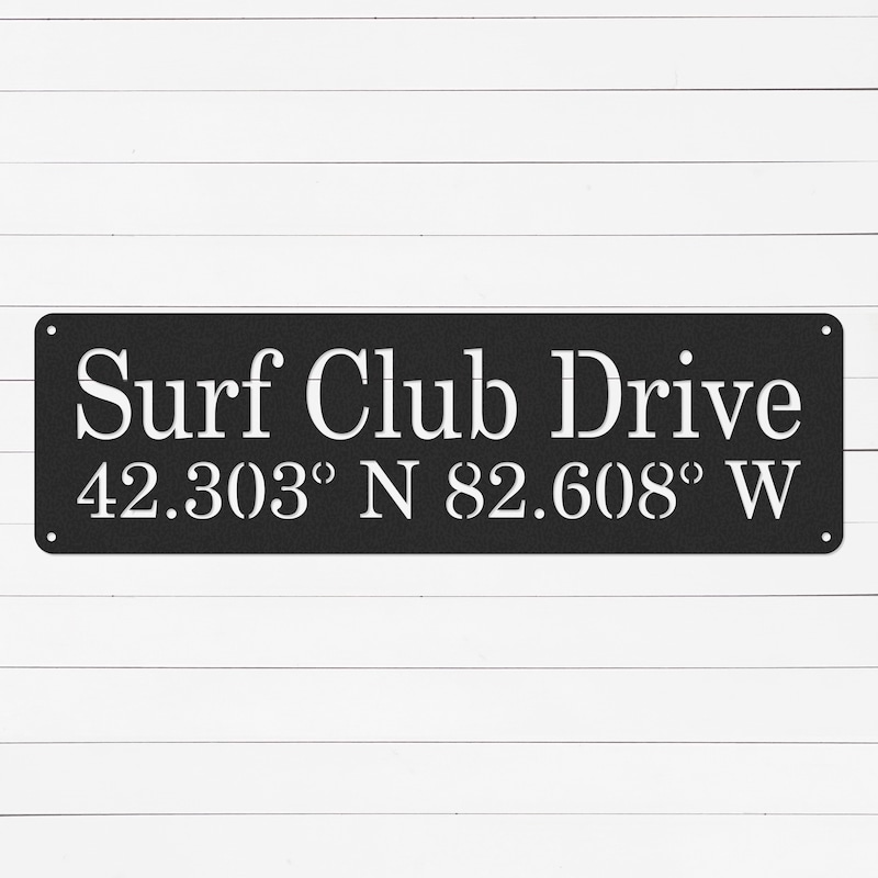 Coordinates Sign - Etsy