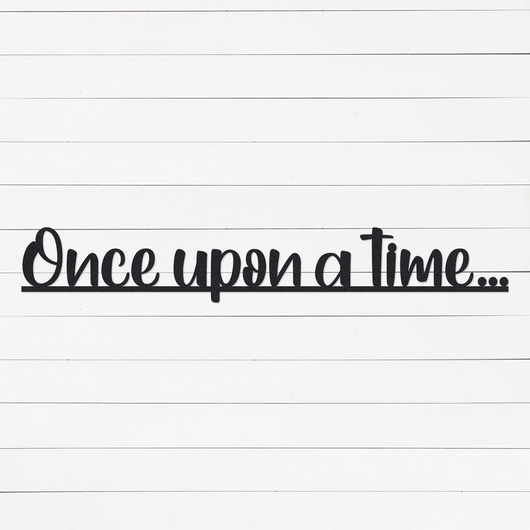 Once Upon A Time Metal Sign | Nursery Decor - Etsy