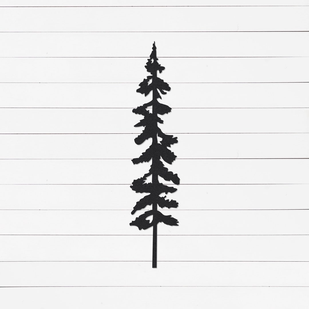 Pine Tree Sign Pine Tree Wall Art Cedar Tree Sign Forest Decor Forest ...