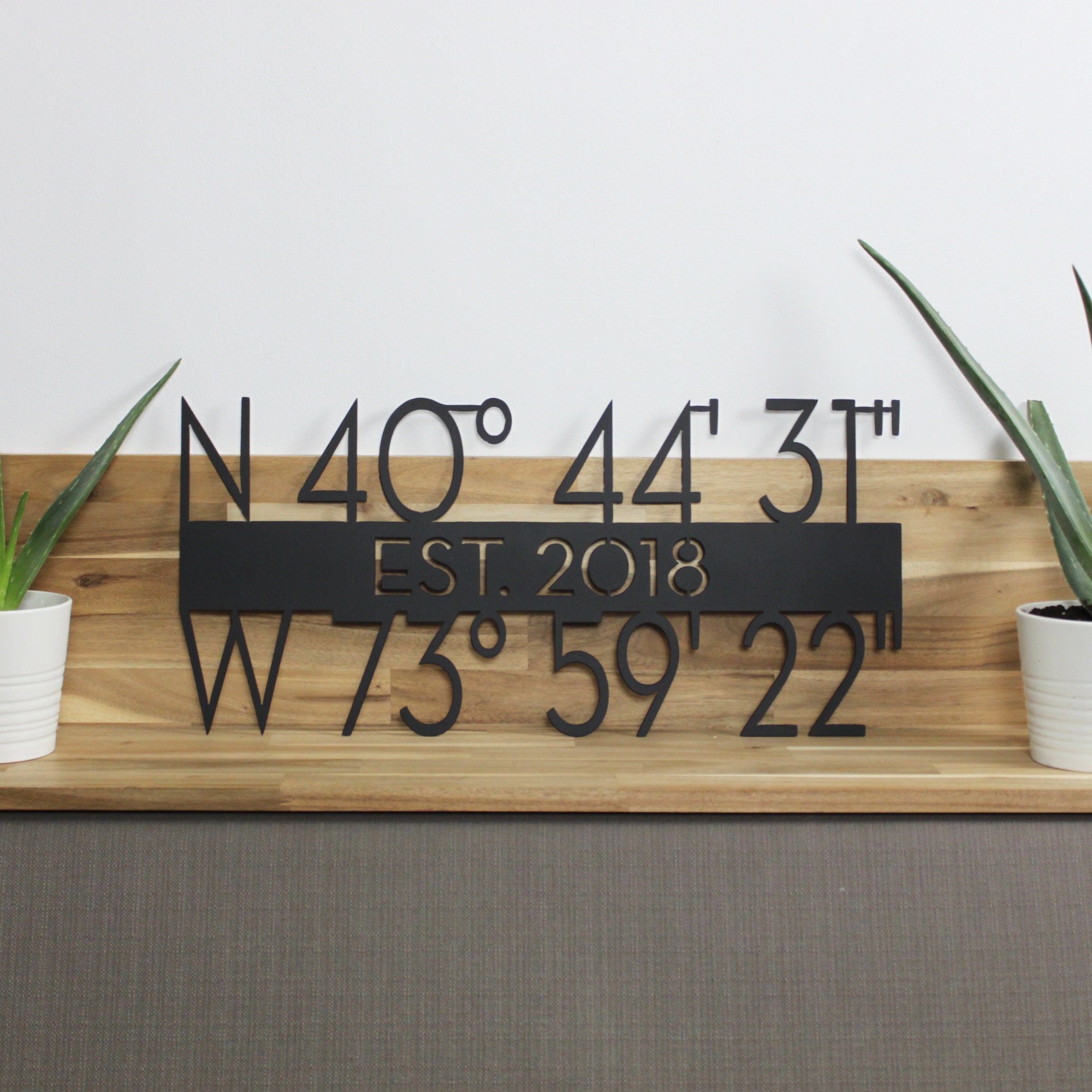 GPS Coordinates Sign | Latitude Longitude Signs | Wedding Gift ...