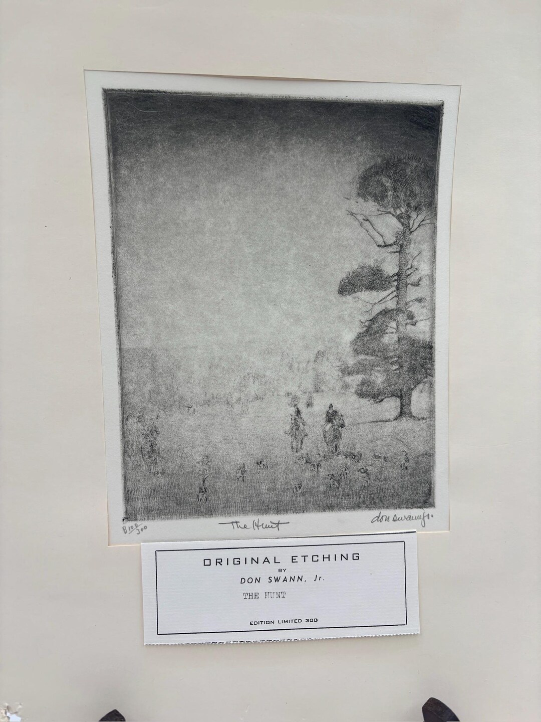 Etching Print Drawing Original Art Vintage Sketch by Don Swann Jr. Don ...