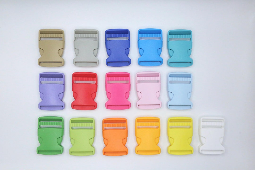 Colored Plastic Buckle Upgrade for 1.5 Inch Wide Dog Collar, Multicolor ...