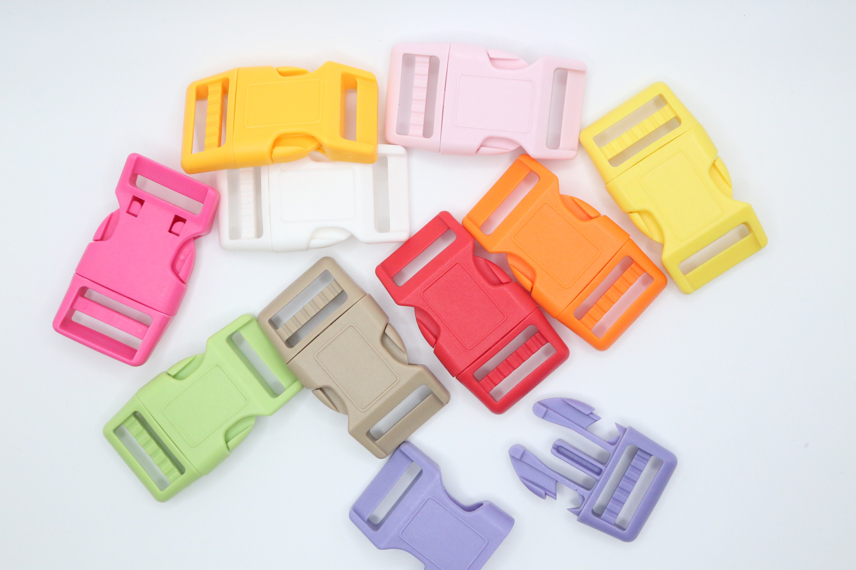 Colored Plastic Buckle Upgrade for 1 Inch Wide Dog Collar, Multicolor ...