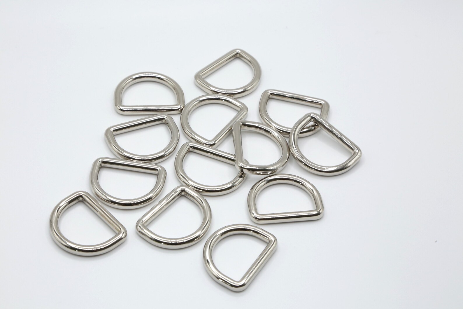 1 Inch Metal D Ring, Silver Gold Rosegold Black Brass Heavy Welded D ...