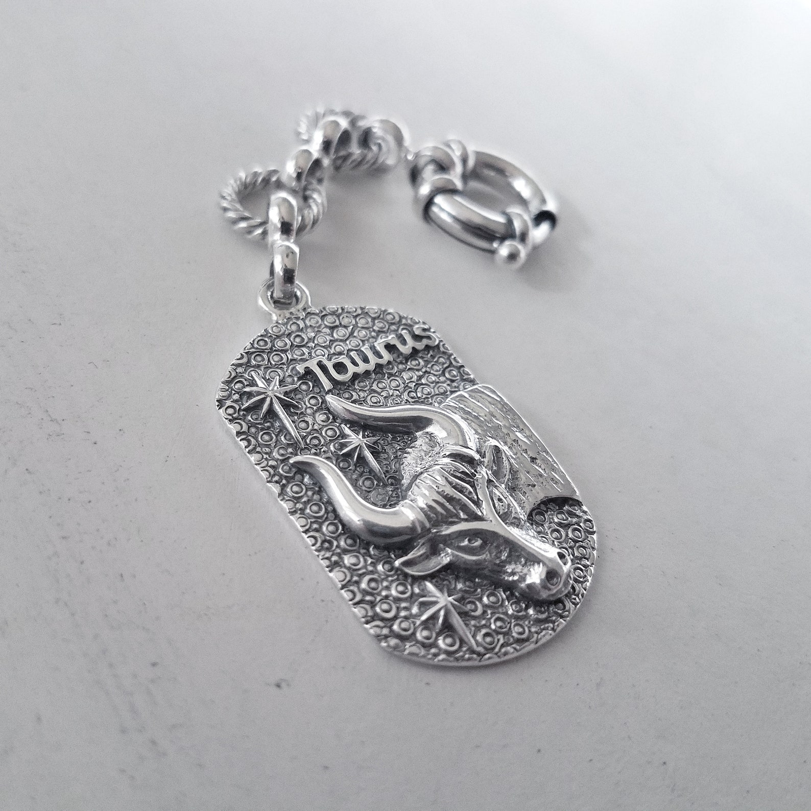 Taurus Keychain Zodiac Keychain Horoscope Keychain Zodiac - Etsy