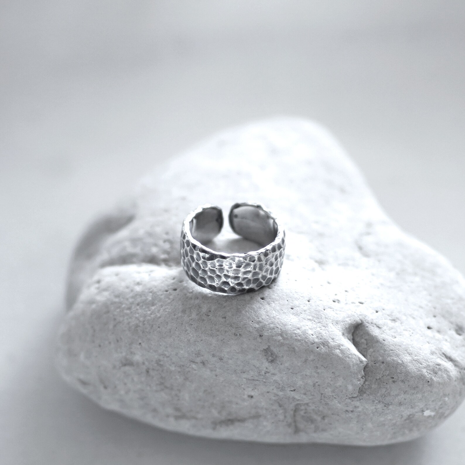 Double Sided Arch Ring, Hammer Finish Ring, Convertible Ring, Sterling ...