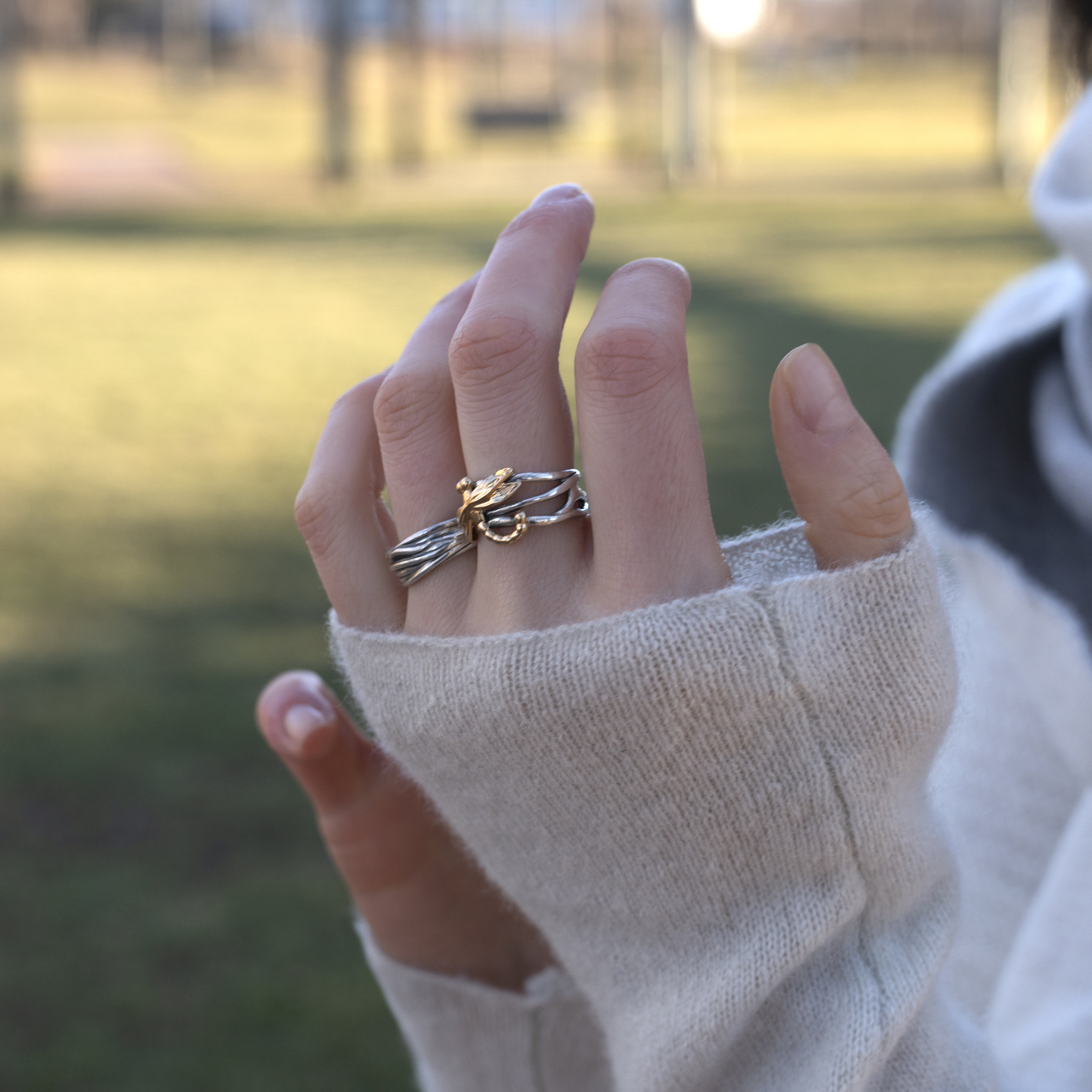 Dragonfly Ring, Dragonfly River Ring, Silver Ring, Sterling Silver ...