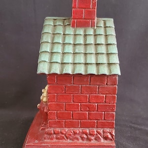 Vintage Three Little Pigs Cast Iron Brick House Figure – Rare and HTF ...